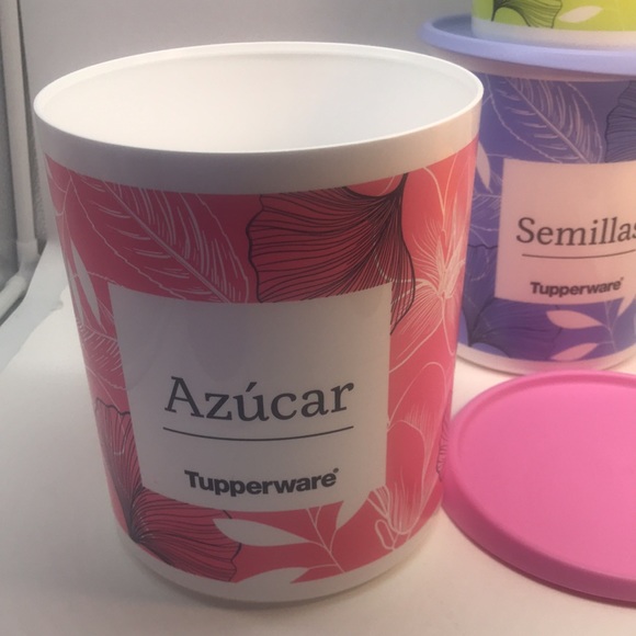 Tupperware | Kitchen | Tupperware One Touch Reminder Canister Set Of 4 ...